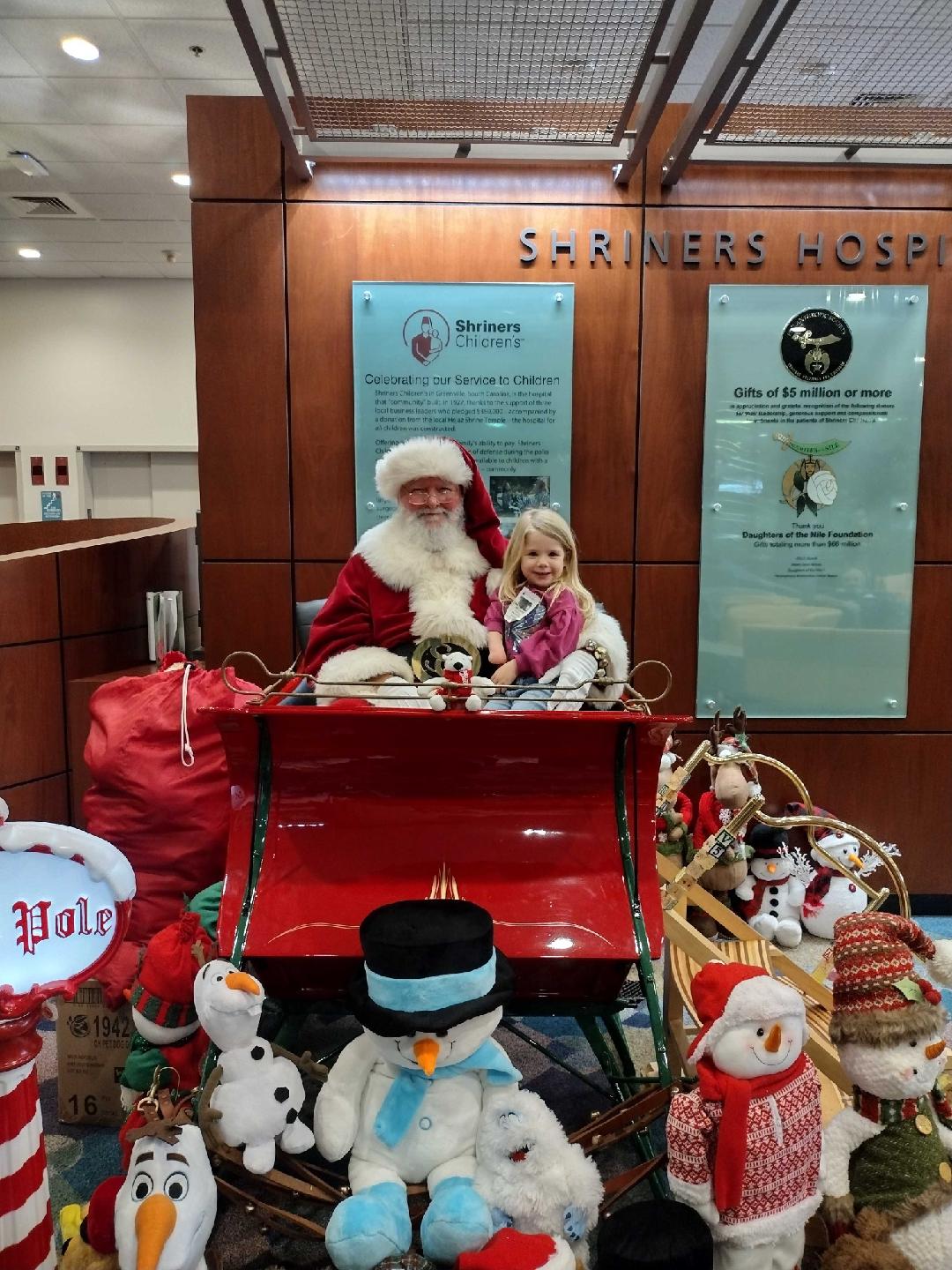 Shriner's Children's Hospital - Santa's Red Sleigh
