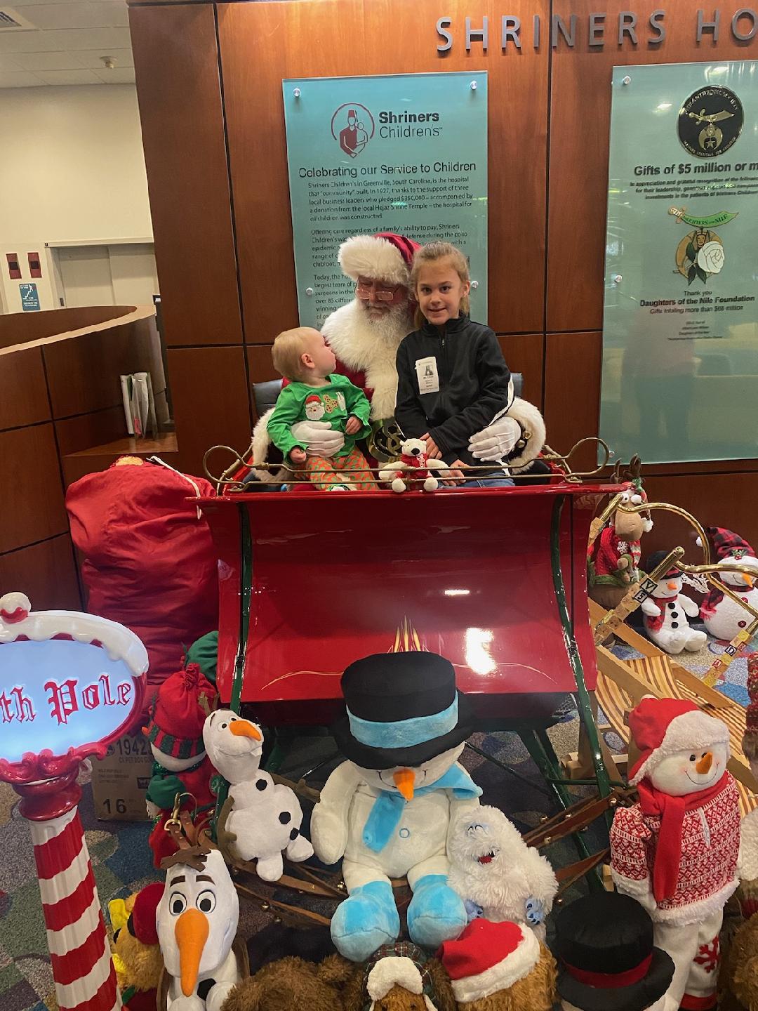 Shriner's Children's Hospital - Santa's Red Sleigh