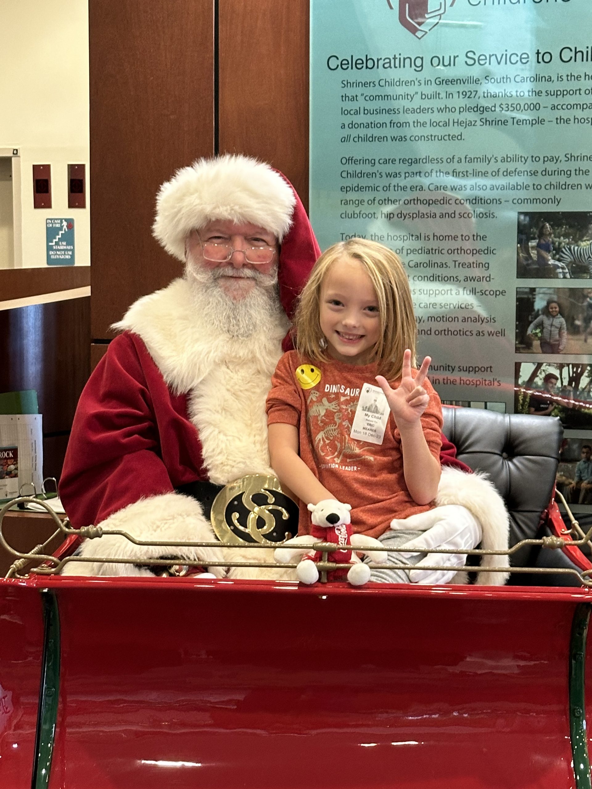 Shriner's Children's Hospital - Santa's Red Sleigh