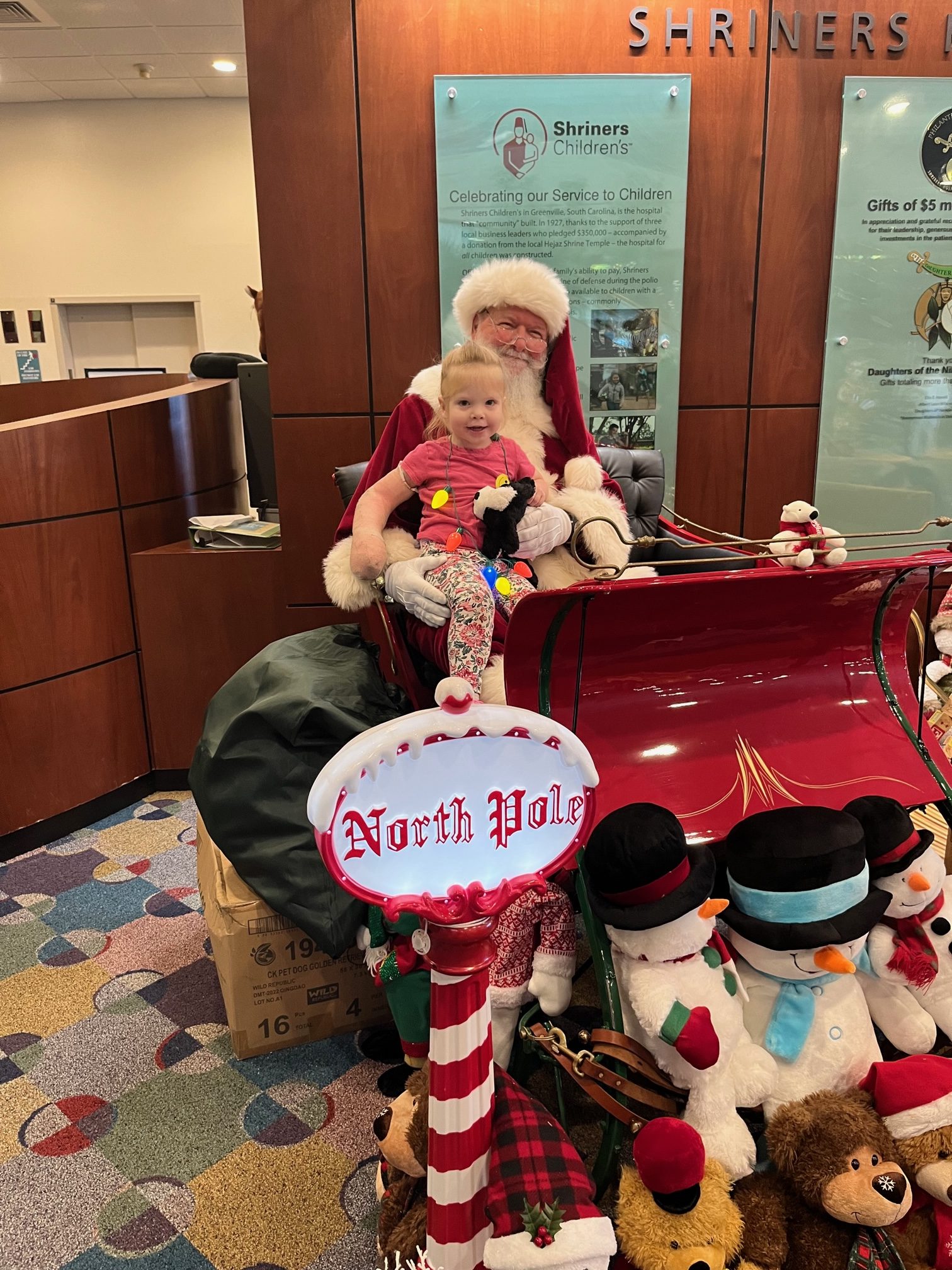 Shriner's Children's Hospital - Santa's Red Sleigh