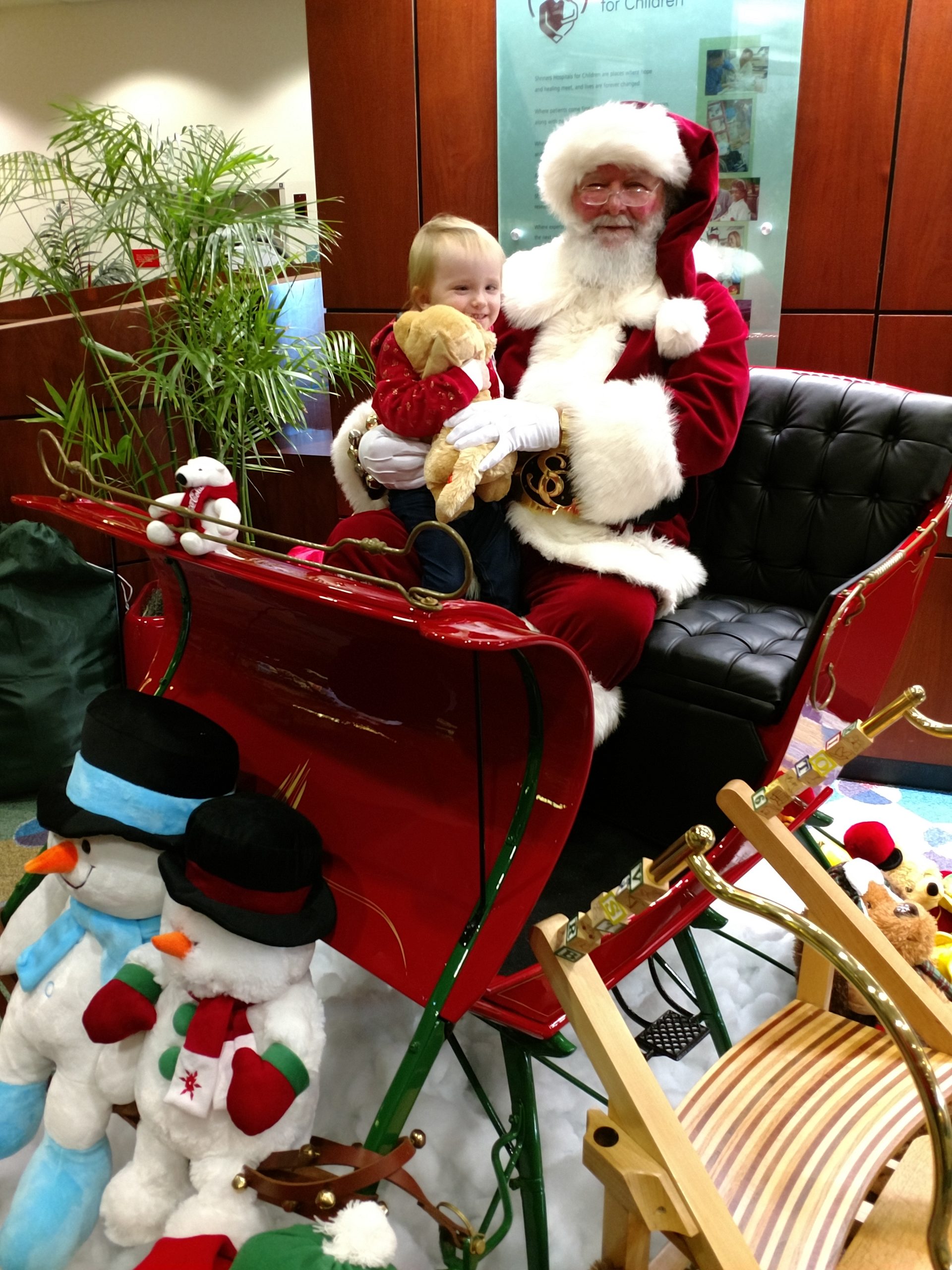 Shriner's Children's Hospital - Santa's Red Sleigh